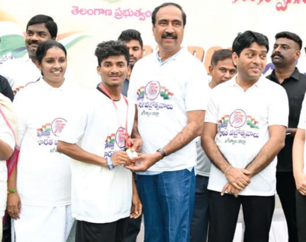 Successfully completed Freedom Run in Jagtial - The South India Times