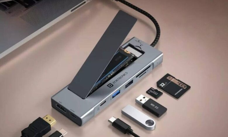Portronics Mport Space Brings 8 Ports and SSD Storage Together in One ...