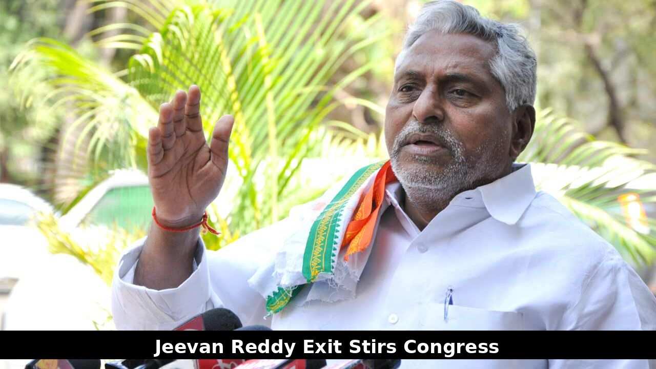 Jeevan Reddy Stands Firm on Exit as Congress Leaders Attempt Last ...